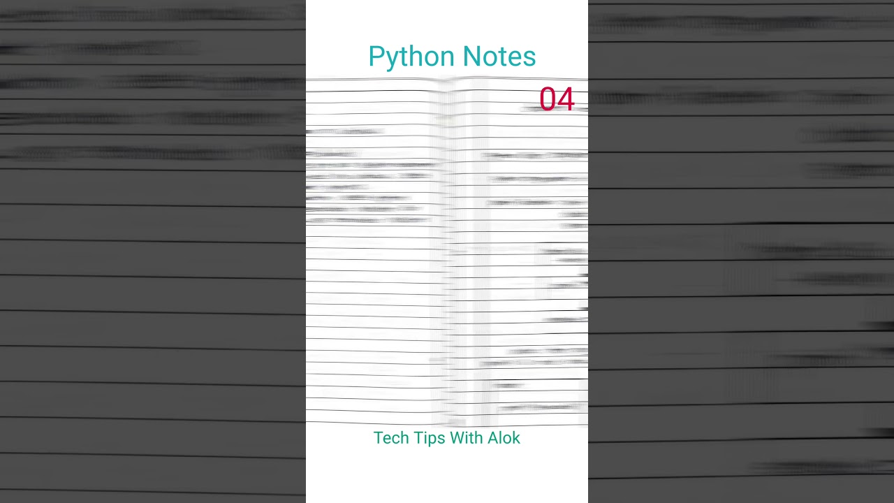 Python Notes
