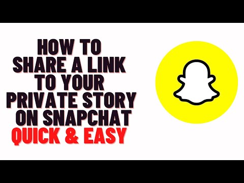 how to share a link to your private story on snapchat