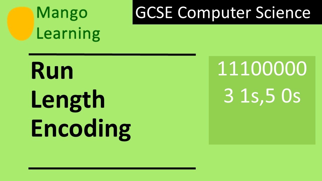 Compression using Run Length Encoding