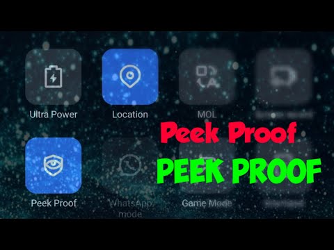 How to use Tecno Peek Proof function