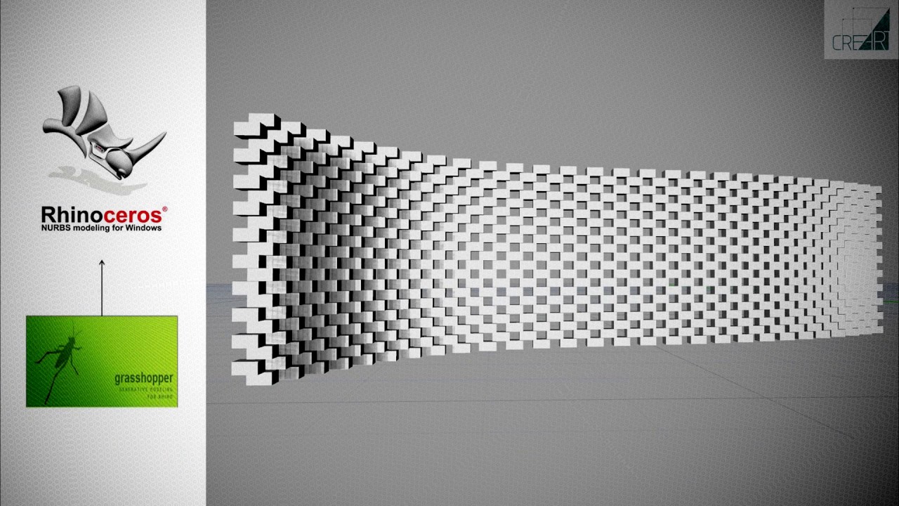 Easy | Grasshopper Tutorial | Parametric Brick Wall | GS08