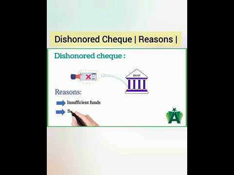Dishonored Cheque | Reasons | #shortvideo #youtubeshorts #viral