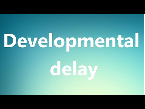 Developmental delay - Medical Meaning and Pronunciation