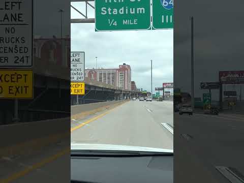 Arriving at Busch Stadium for the Baseball game between the Milwaukee Brewers and the St Louis Cards