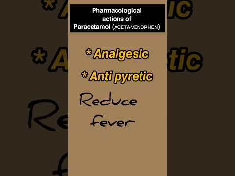 paracetamol # drug actions#