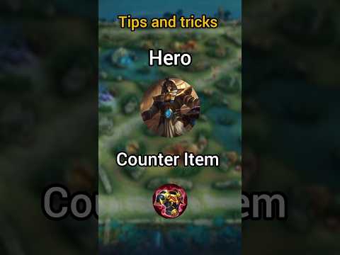 MLBB HERO COUNTER ITEM TUTORIAL BY ALPHA GAMING