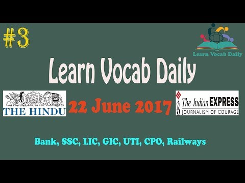 #3 Learn Vocab Daily | Dilemma, Sedition, Jeopardise, Exempt