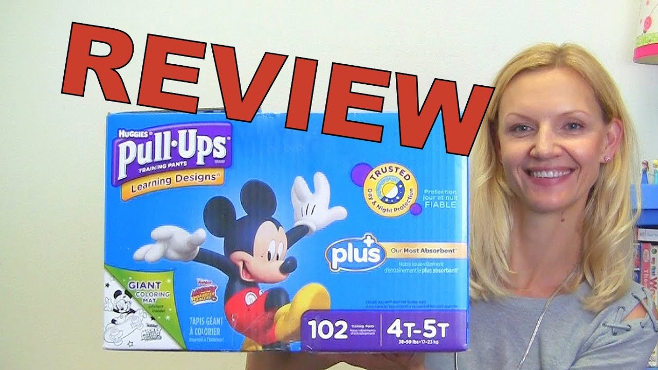 Pull-Ups Learning Designs - Mom's Review. Huggies Training Pants. CARS, Mickey Mouse,  Lightning McQ