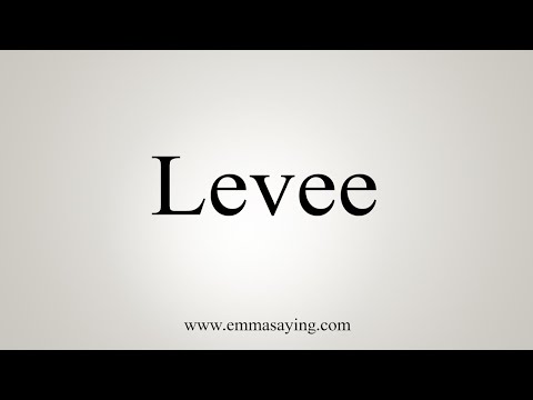 How To Say Levee