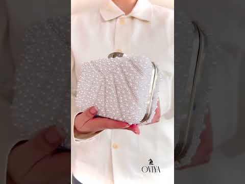 Million Pearls Clutch Bag - by Oviya - Order at www.oviya.ca