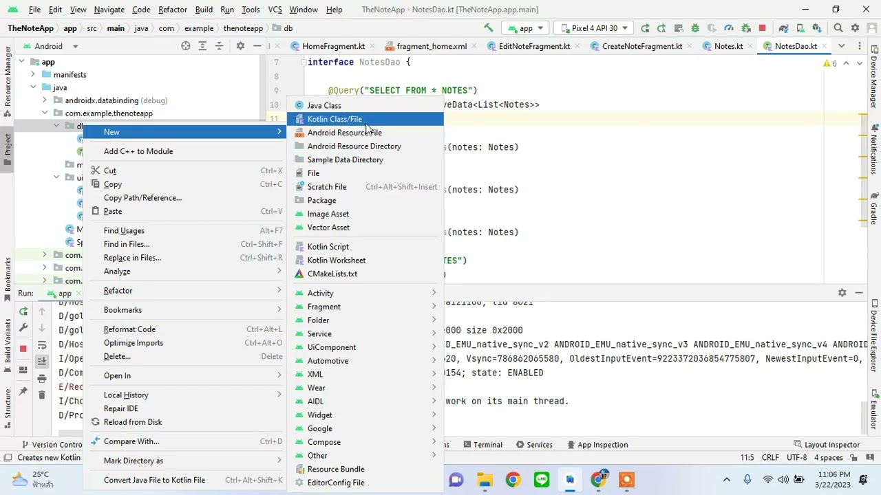 3. Room Database | Notes App | MVVM, Kotlin Coroutines |