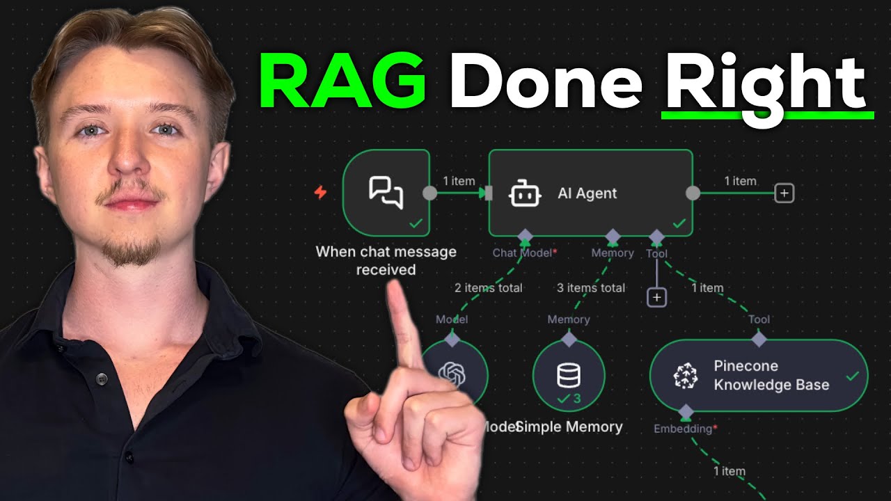 How to Add a Knowledge Base to Your N8N AI Agent (RAG Workflow Full Tutorial)