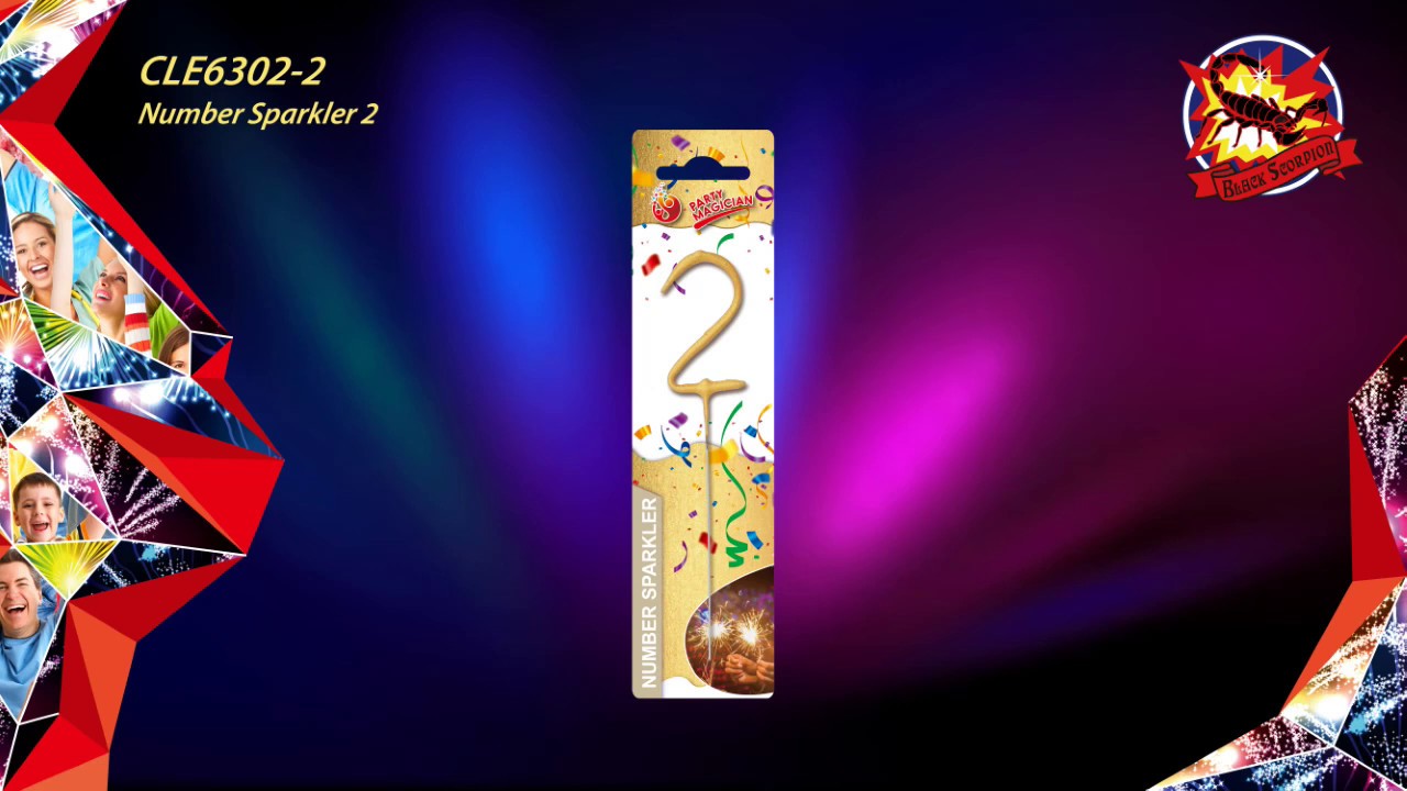 CLE6302-2 Number sparkler 2