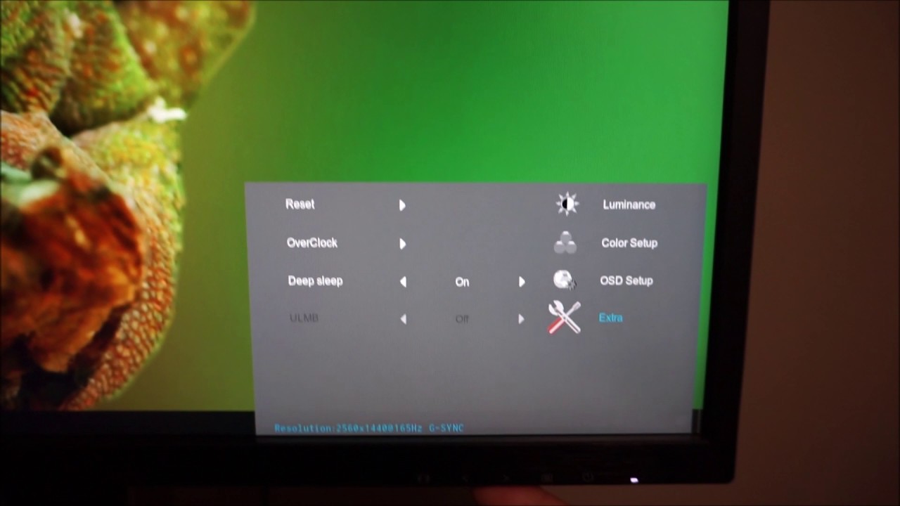 AOC AG271QG Menu System (OSD)