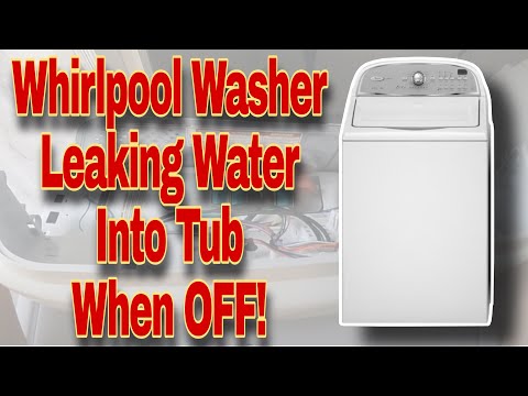 How to Fix Whirlpool Washer Leaking Water Inside Tub | Washer Filling When OFF | Model #WTW5600XW0