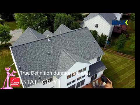 Owens corning Duration shingles - EstateGrey