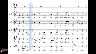 Choir/chór Evening rise - Bass + score Acordes - Chordify