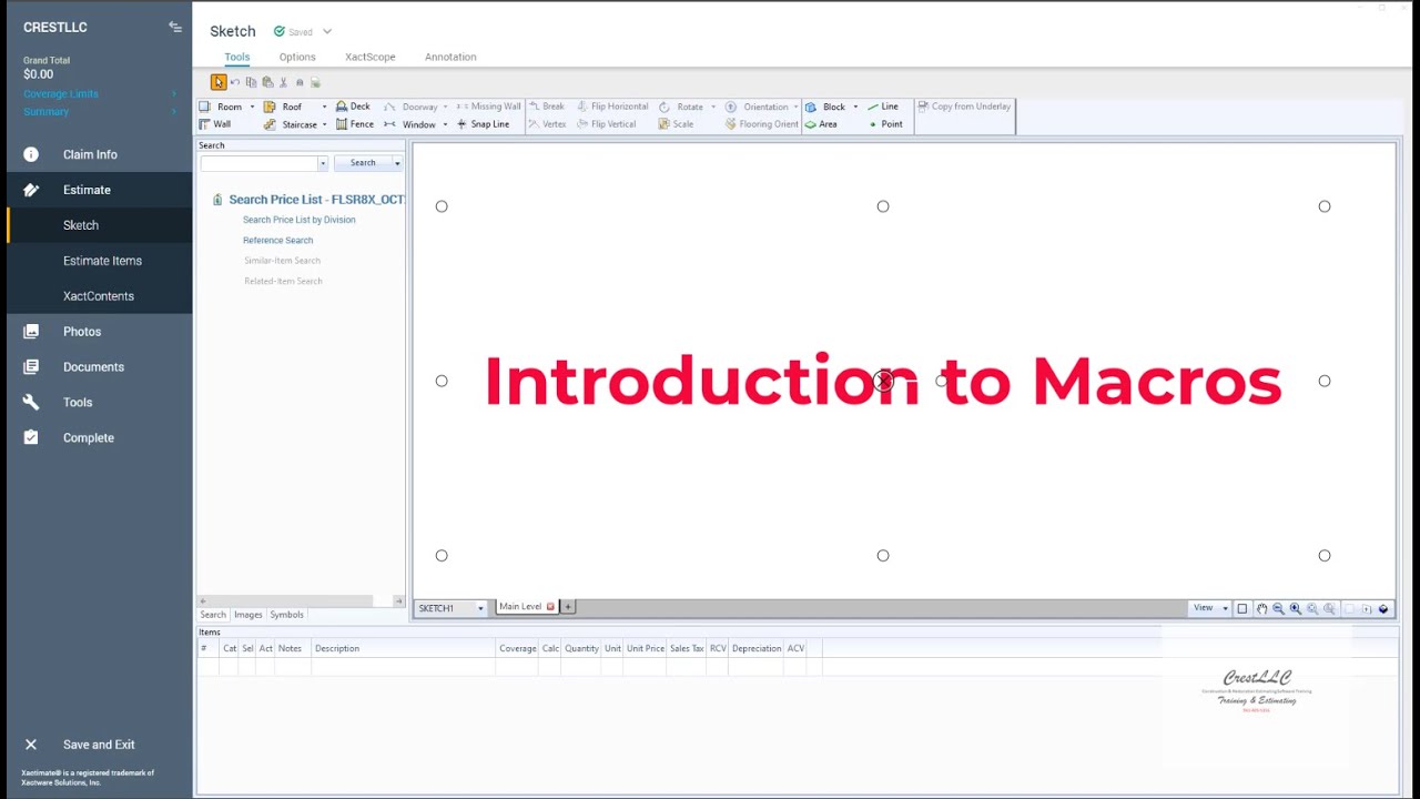 Xactimate - Introduction to Macros