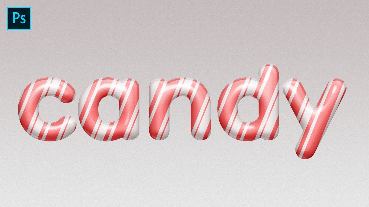 GLOSSY CANDY TEXT EFFECT | PHOTOSHOP EFFECT | PHOTOSHOP TUTORIAL