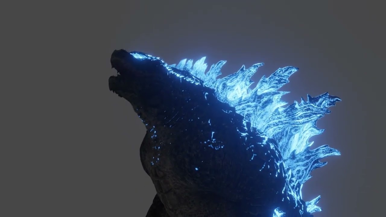 [BLENDER] Godzilla roar test remake