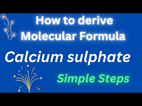 How to Write formula for Calcium sulphate #formulaofioniccompounds #pleasantchemistryacademy