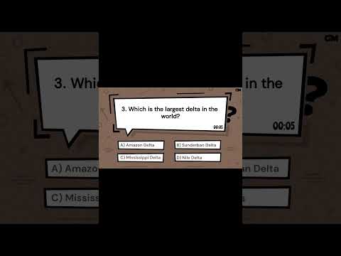 Which is the largest delta in the world? | Great Mind Official