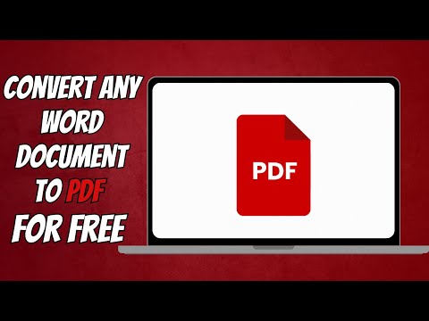 How to Convert Word to PDF for Free on Phone and Laptop