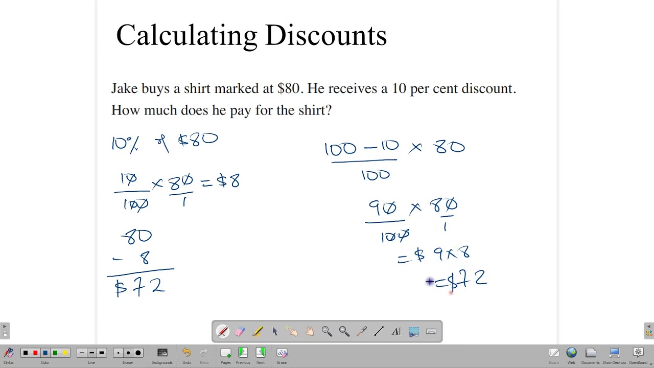 Taxes Discounts and Sales Price