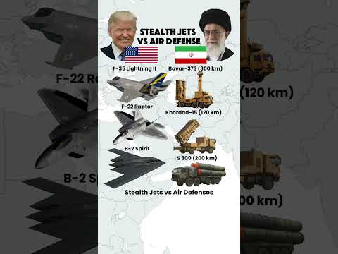 Stealth Jets vs Iranian Air Defenses