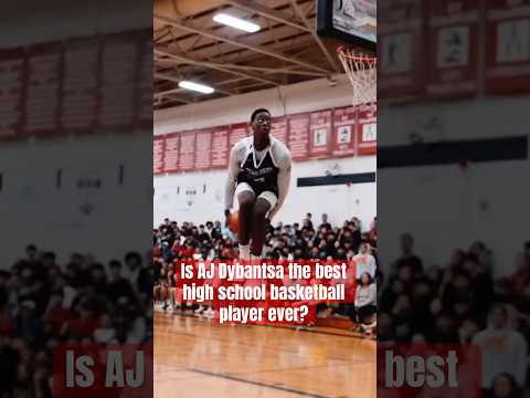 Is AJ Dybantsa the best high school basketball player ever? #basketball #highschoolbasketball #bball