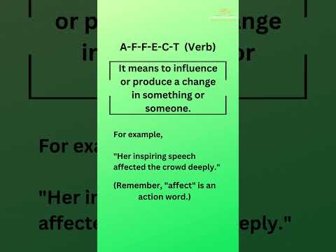 Effect vs. Affect | How Effect and Affect Can Change Everything | Stop Mixing Them Up Now!