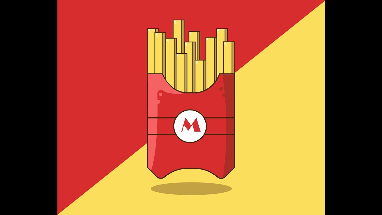 Adobe Illustrator Tutorial: Create Vector Fries from Scratch #illustrations