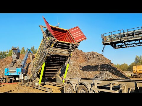 Container Tilter Machine for Vertical Bulk Material Loading and Unloading