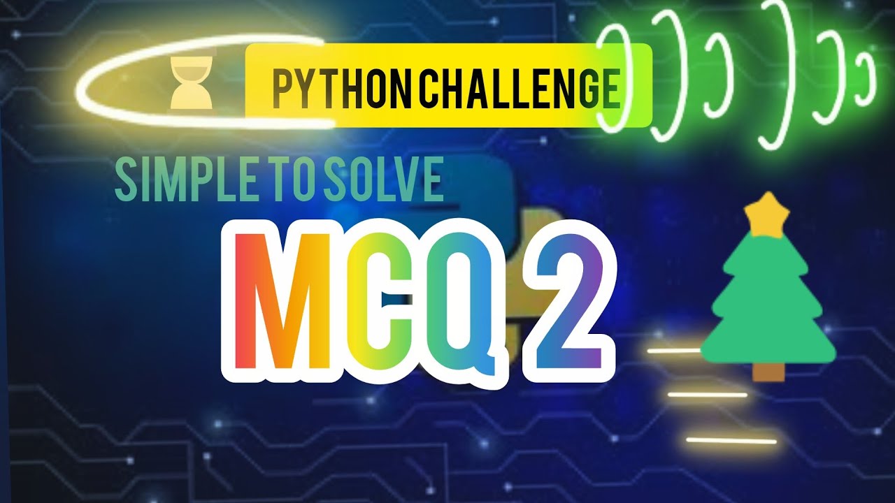 Python mcq challenge | Simple to solve #ai #education 