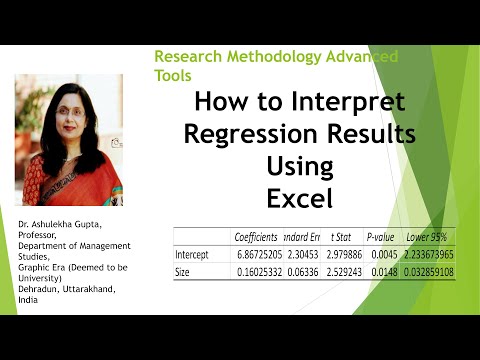 How to Interpret Regression Result Using Excel(regression)(result)(interpretation)(excel)(2022)