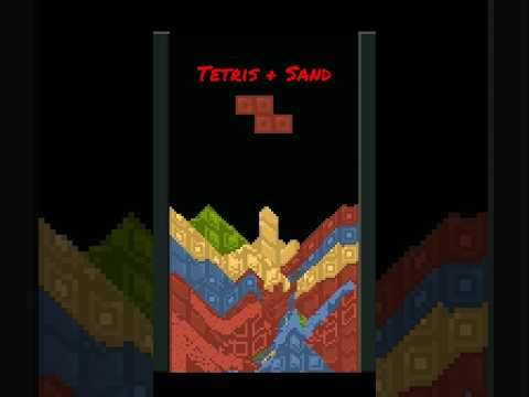 Setris - How to Play Tetris with Sand! #shorts #gaming #Tetris #indiegames #Sandtris