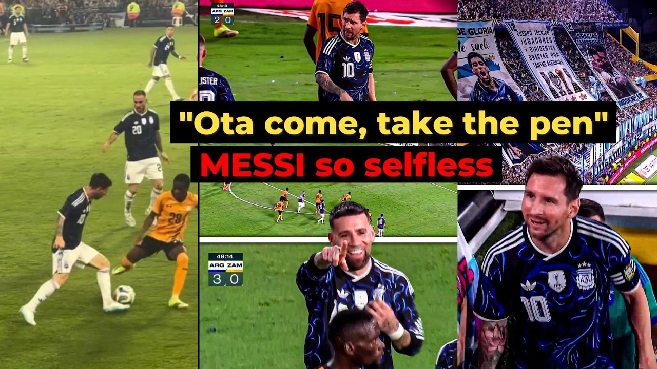 Messi Lets Otamendi Take the Penalty 🇦🇷 | A Selfless Moment in His Final Argentina Dance 🐐✨