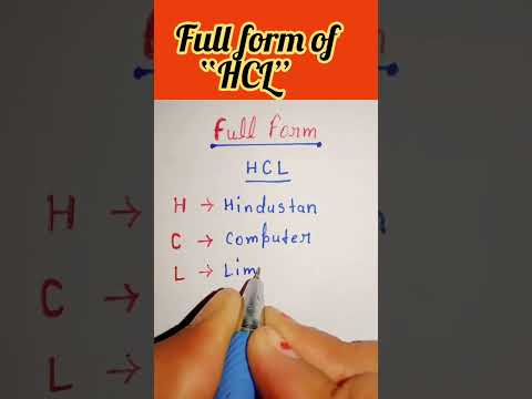 Full Form of HCL #chsl #crpf #bsf #viral #upsc #education #ssc #trending #competitiveexams #upsc