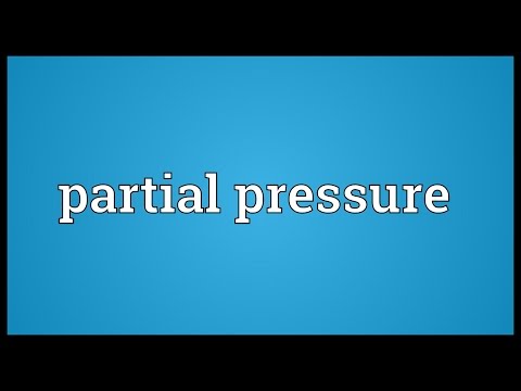 Partial pressure Meaning