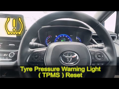 2022 TOYOTA COROLLA tyre pressure warning reset