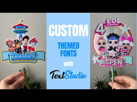 How I Create Themed Fonts with TextStudio | My Secret Website with Cartoon Fonts