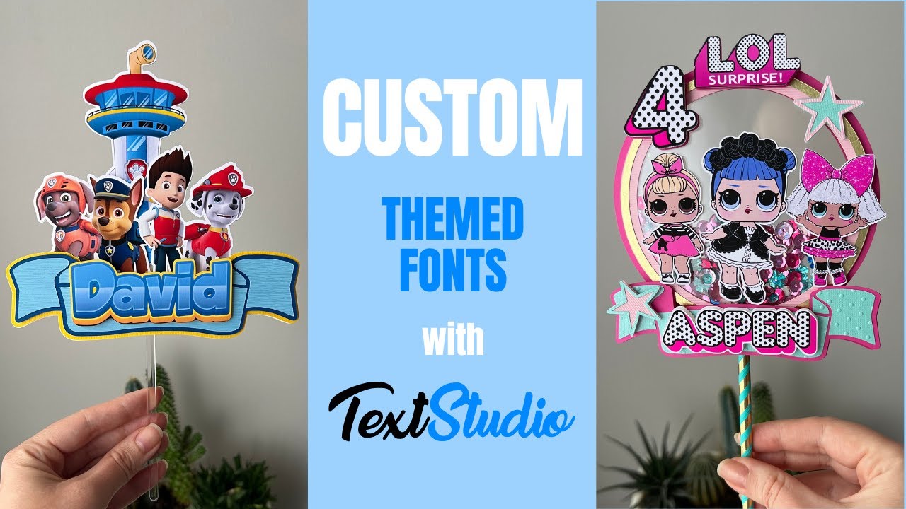 How I Create Themed Fonts with TextStudio | My Secret Website with Cartoon Fonts
