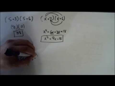 How to FOIL (Multiply factors)