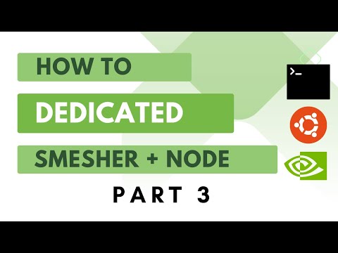 Dedicated Smesher + Dedicated Node Spacemesh Setup - Node Setup - Part 3/4