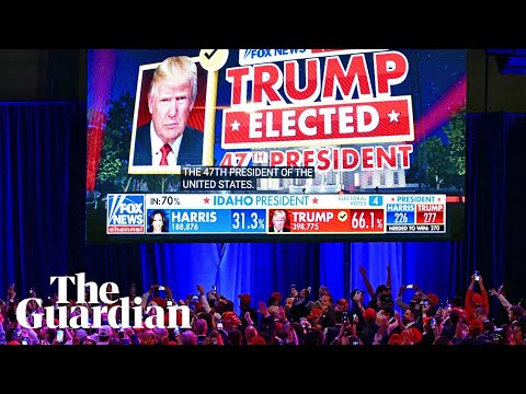 Trump supporters erupt in celebration as Fox News calls the 2024 race