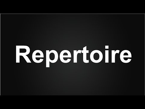 Repertoire Meaning in Urdu, How to Say Repertoire in English, Repertoire Meaning in Hindi