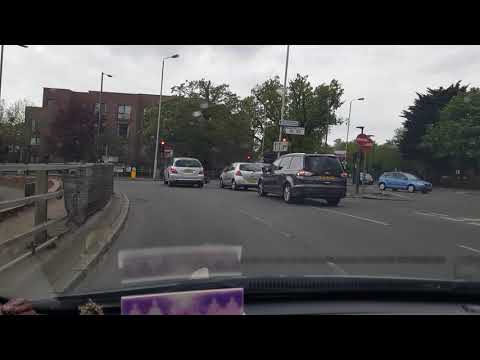 How to Deal With Staggered Junction. from Right to left. Greenford Test Route.