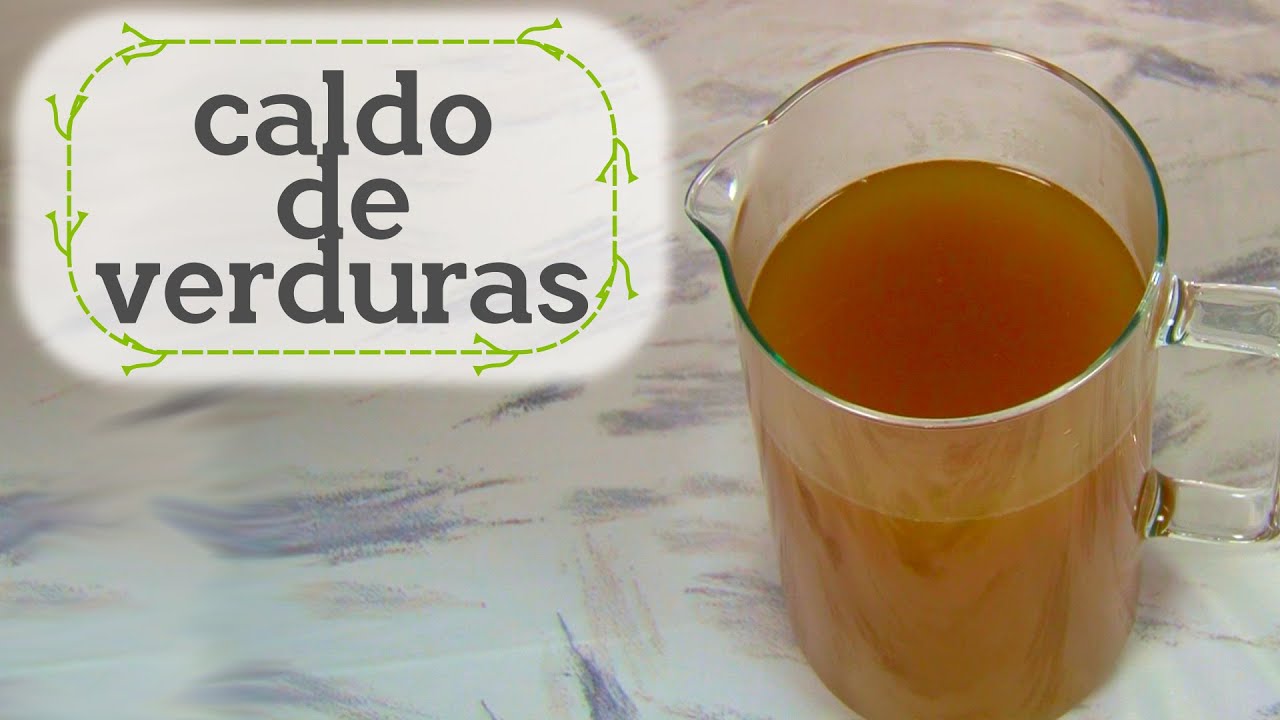 Caldo de verduras como fondo