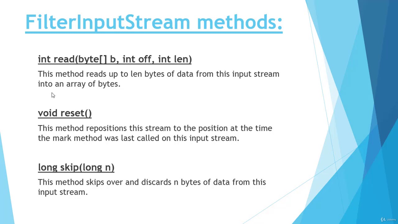 #72  FilterInputStream class