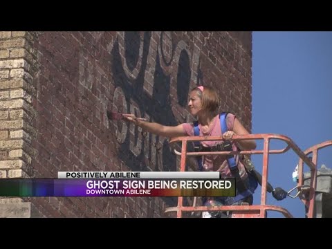 Ghost Sign being restored in Abilene